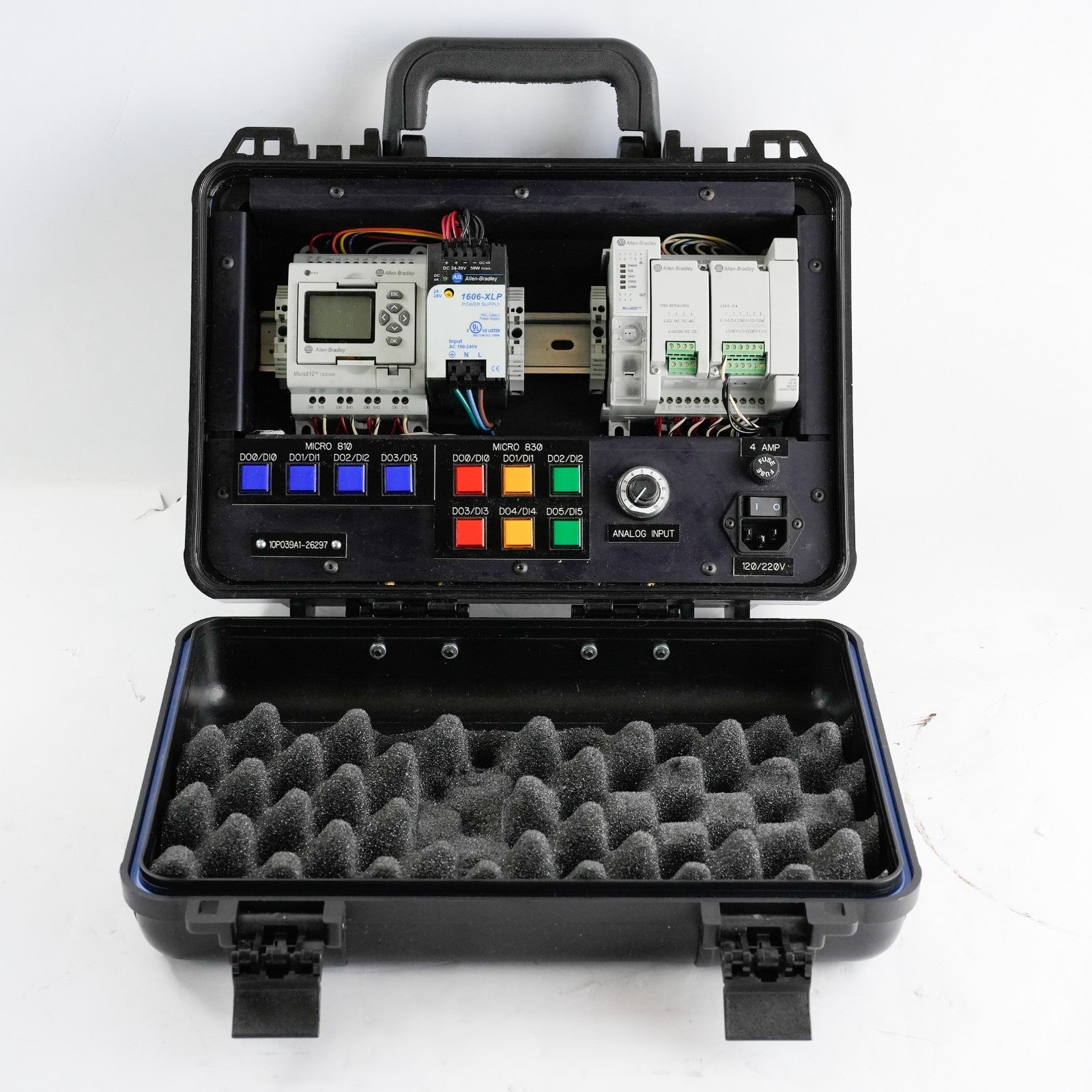 Allen-Bradley PLC Trainer Micro 830 / 810 Kit 10P039A Micro 800 2080-L ...