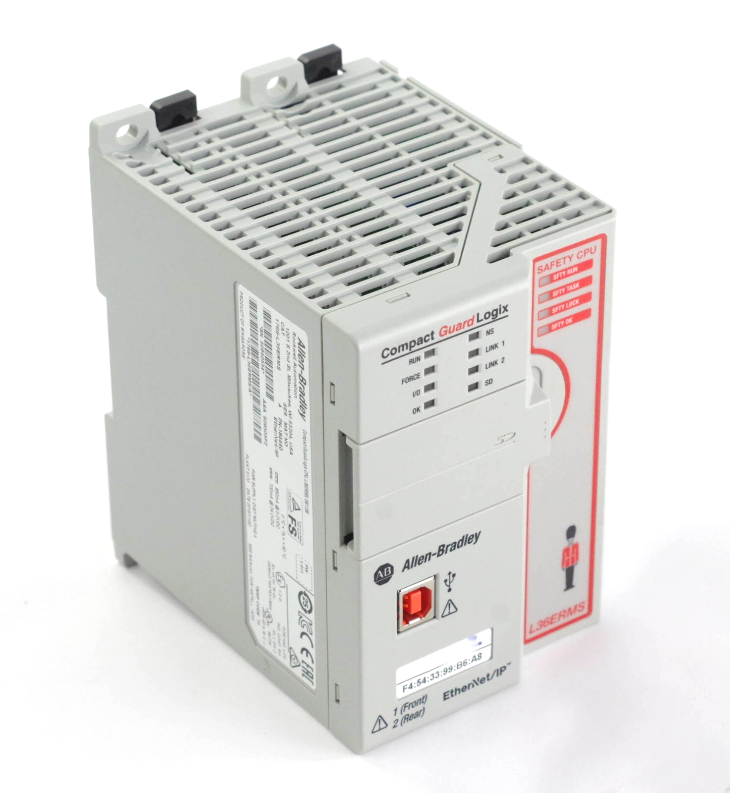 Allen Bradley Compact GuardLogix Controller 1769-L36ERMS /A 1769L36ERM ...
