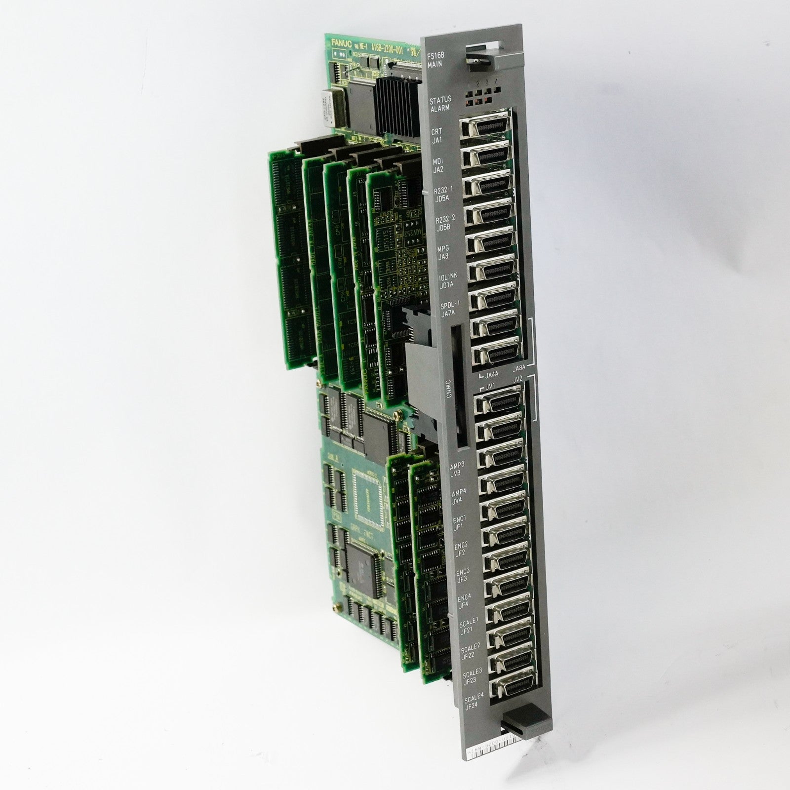 Fanuc A16B-3200-0010/08A 16B Main CPU PCB Board w/ Cards A16B32000010 ...