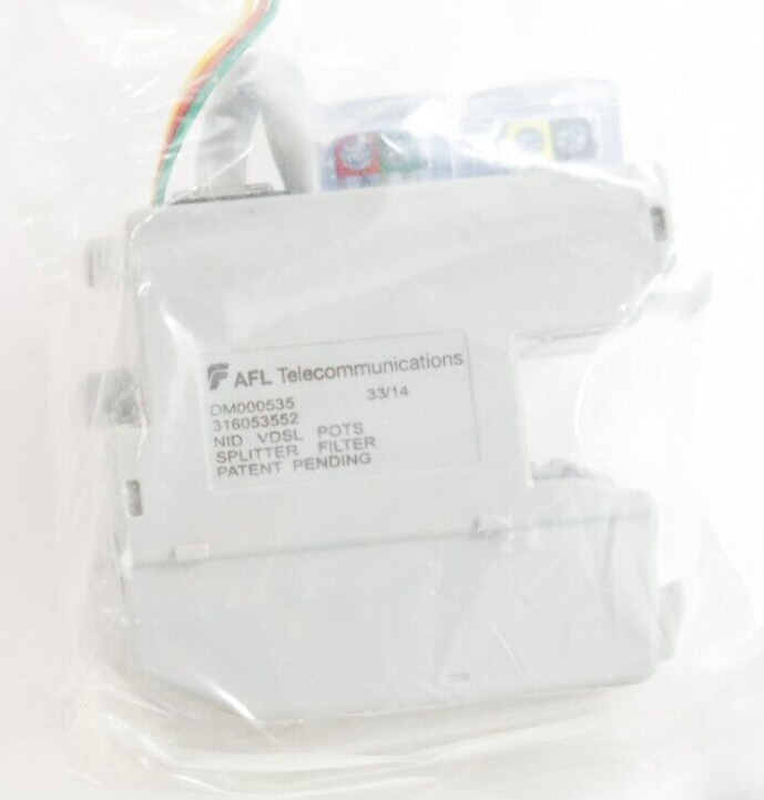AFL Telecommunications NID VDSL DM000535 316053552 33/14 POTS Splitter ...